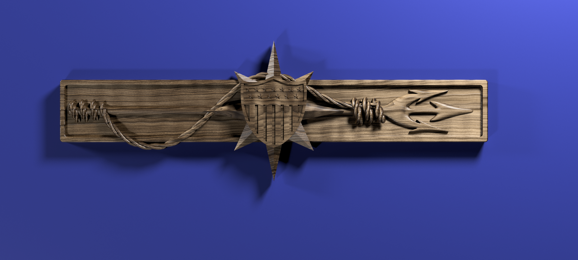 Coast Guard Marine Safety Insignia 3D stl file for CNC router ...