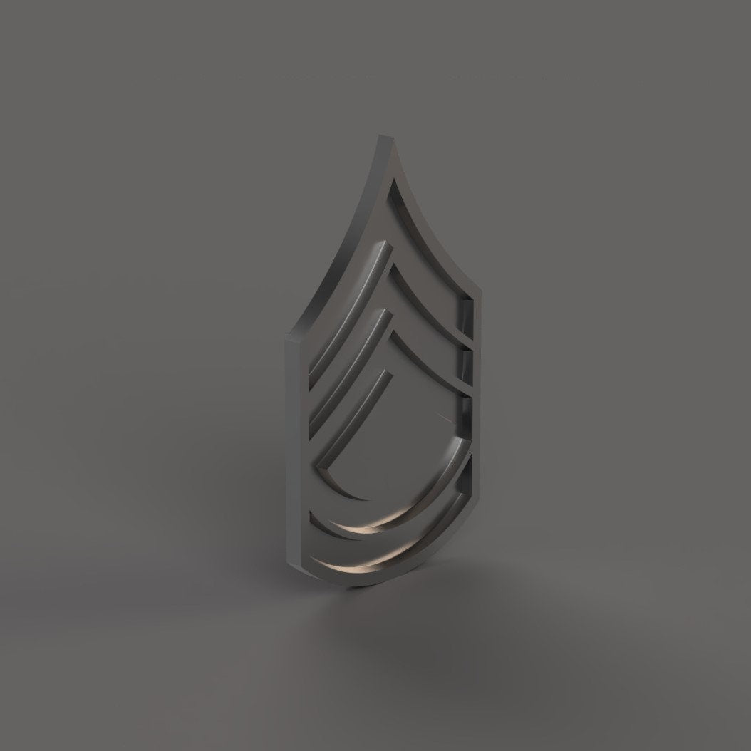 Army Sergeant First Class (SFC) insignia 3D stl file for CNC router ...