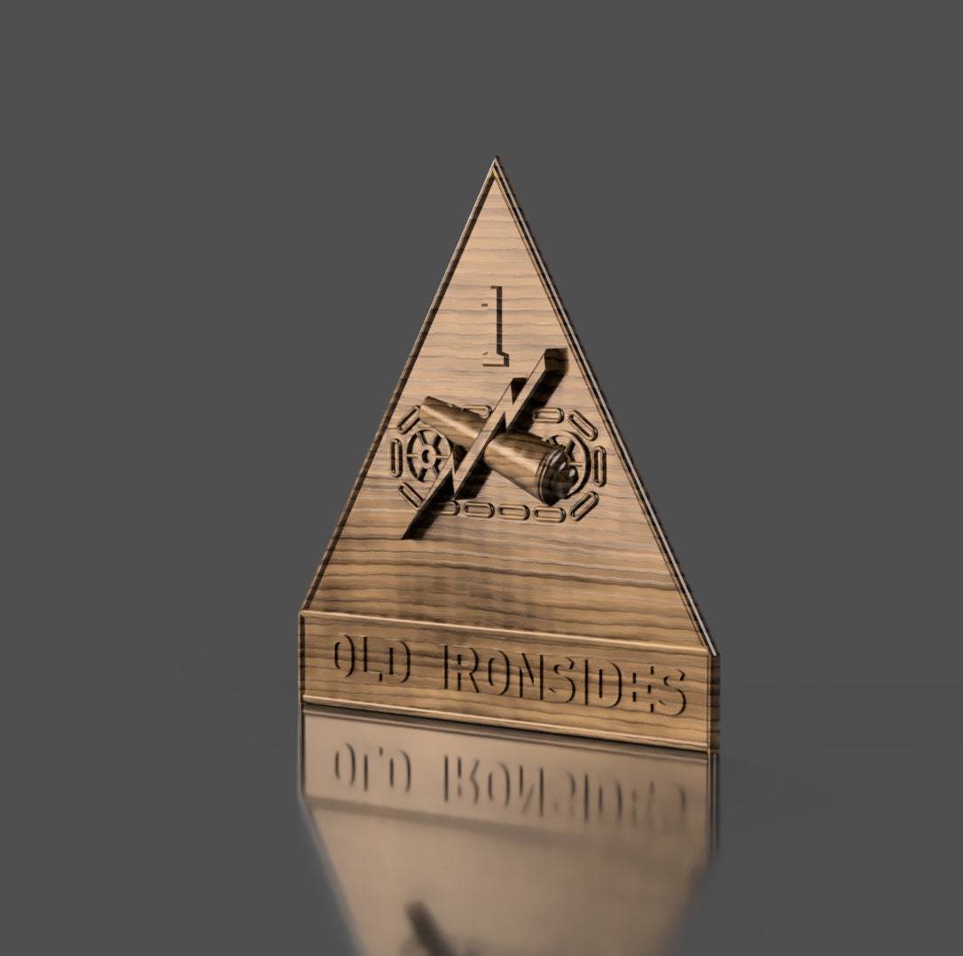Army 1st Armored Division Insignia 3D stl file for CNC router ...