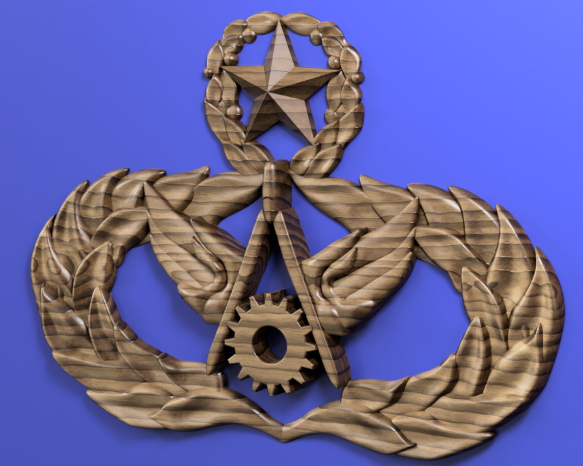 Air Force Civil Engineer Package 3D stl file for CNC router ...
