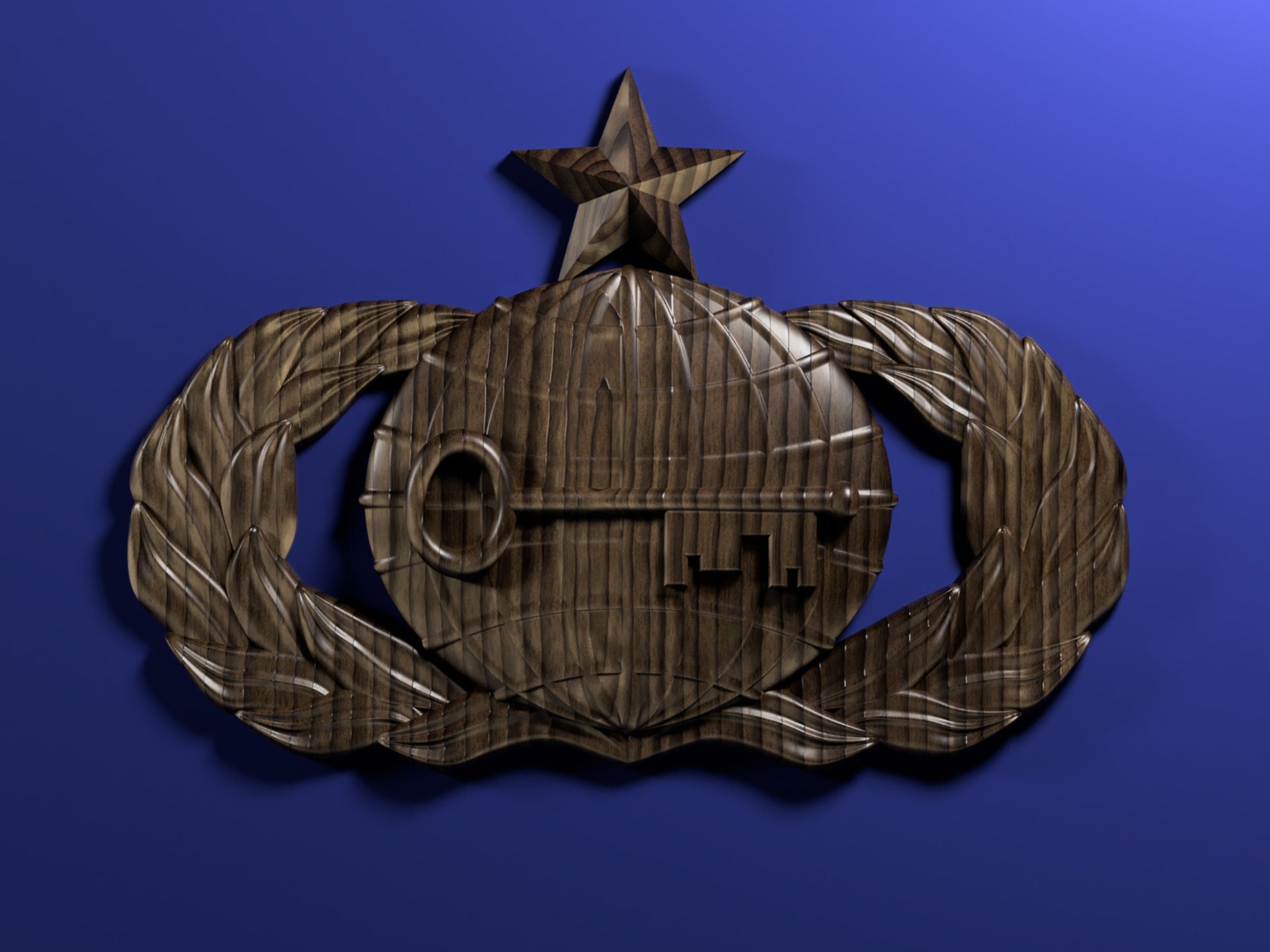 Air Force Intelligence Craftsman (7-level) 3D stl file for CNC router ...